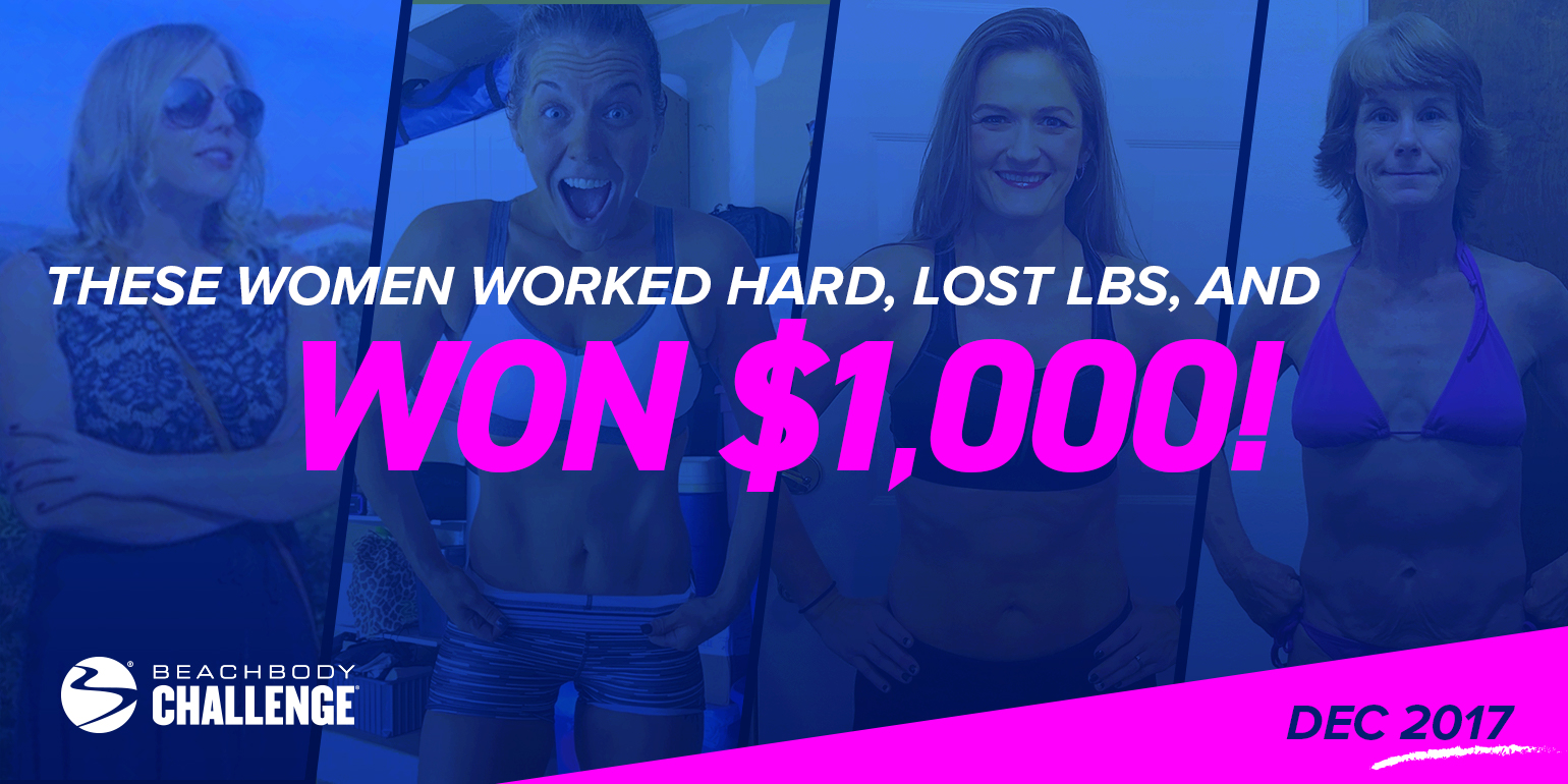 Female Beachbody Challenge Winners, Dec 2017 | BODi
