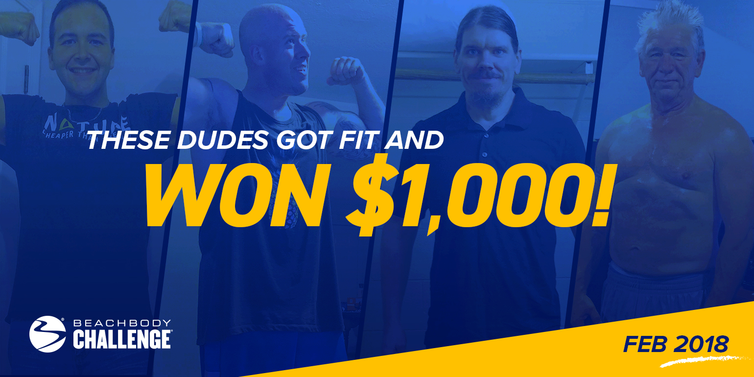 Male Beachbody Challenge Winners, Feb 2018 | BODi