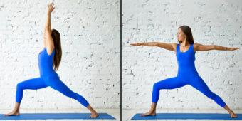 Yoga Warrior Poses Form: Warrior 1 and Warrior 2 | BODi